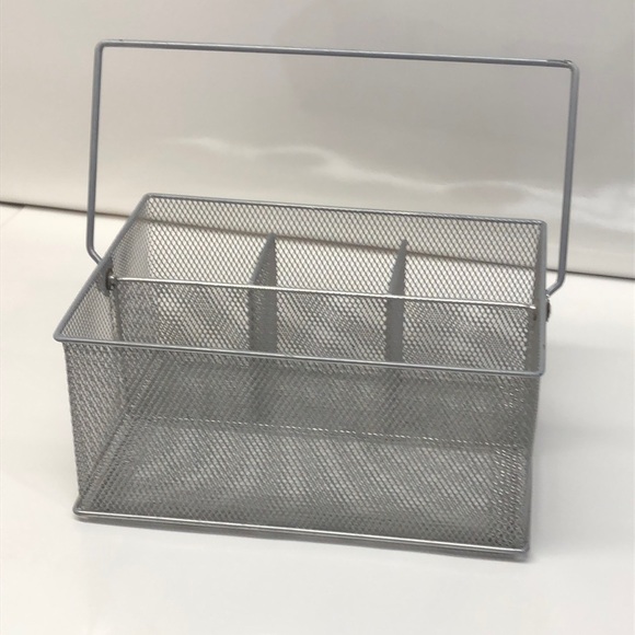 Storage & Organization | Metal Mesh Storage Basket Organizer With ...